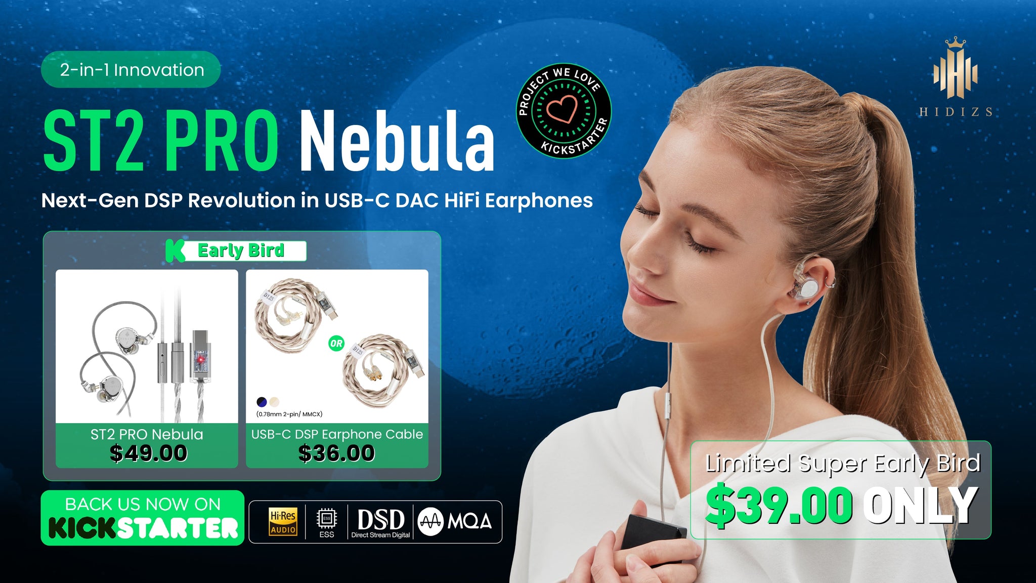 HIDIZS ST2 PRO Nebula Live On Kickstarter