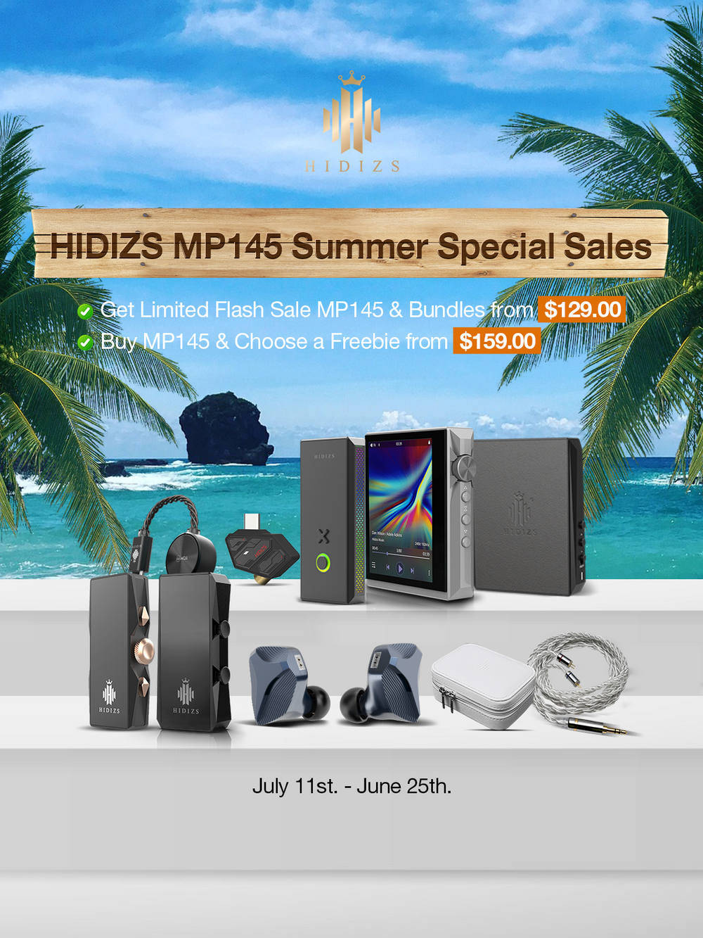 HIDIZS MP145 Summer Special Sale