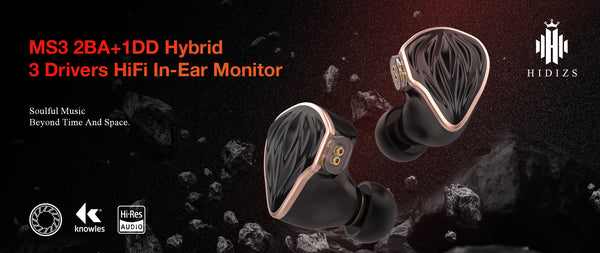 Hidizs MS3 2BA 1DD Hybrid 3 Drivers HiFi In-Ear Monitors