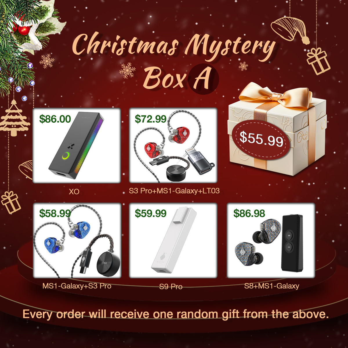 Hidizs Christmas Mystery Box Celebration