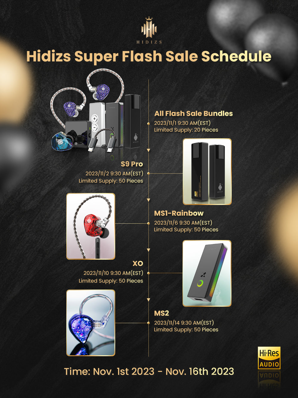 Hidizs Super Flash Sale Season 1
