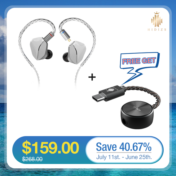 HIDIZS MP145 Planar Magnetic Driver In Ear Monitors for Audiophiles an