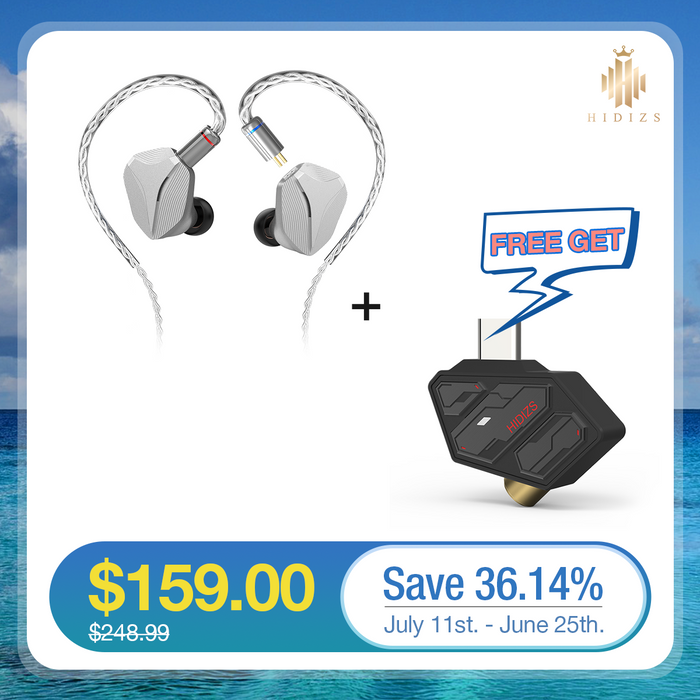 HIDIZS MP145 Planar Magnetic Driver In Ear Monitors for Audiophiles an